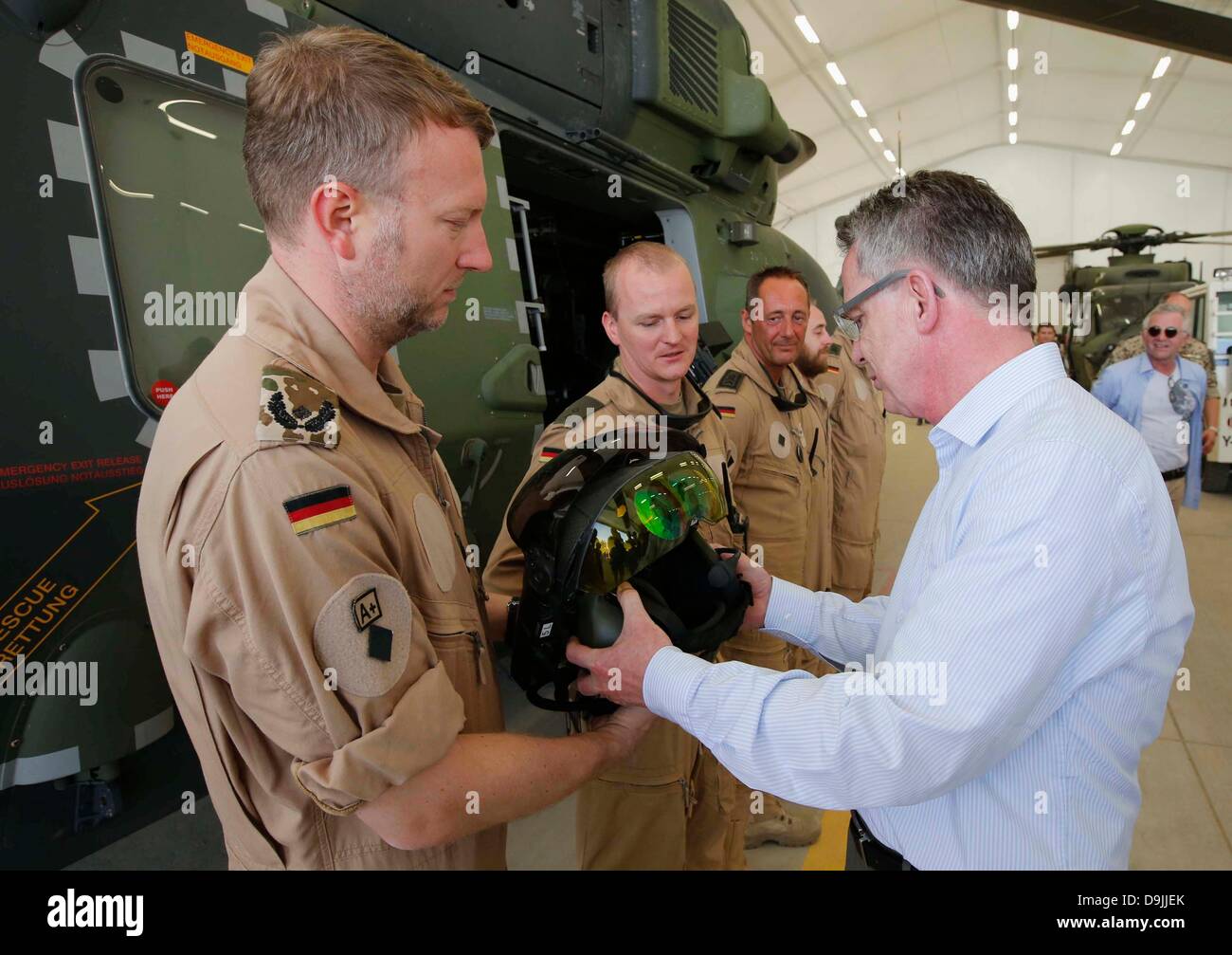 Herat, Afghanistan. June 20, 2013. A German Air Force NH 90 helicopter ...