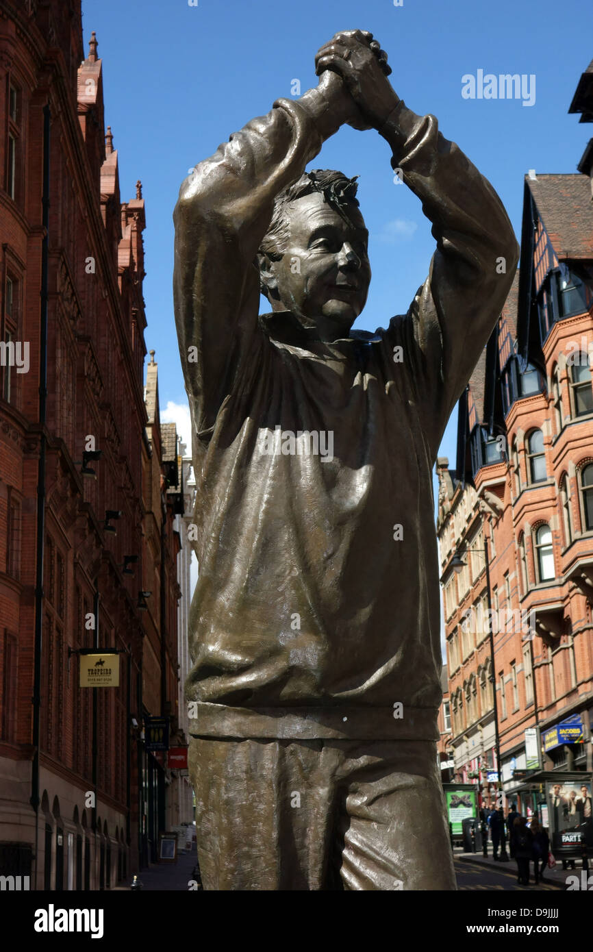 Statue of football manager Brian Clough in Nottingham, England Stock ...