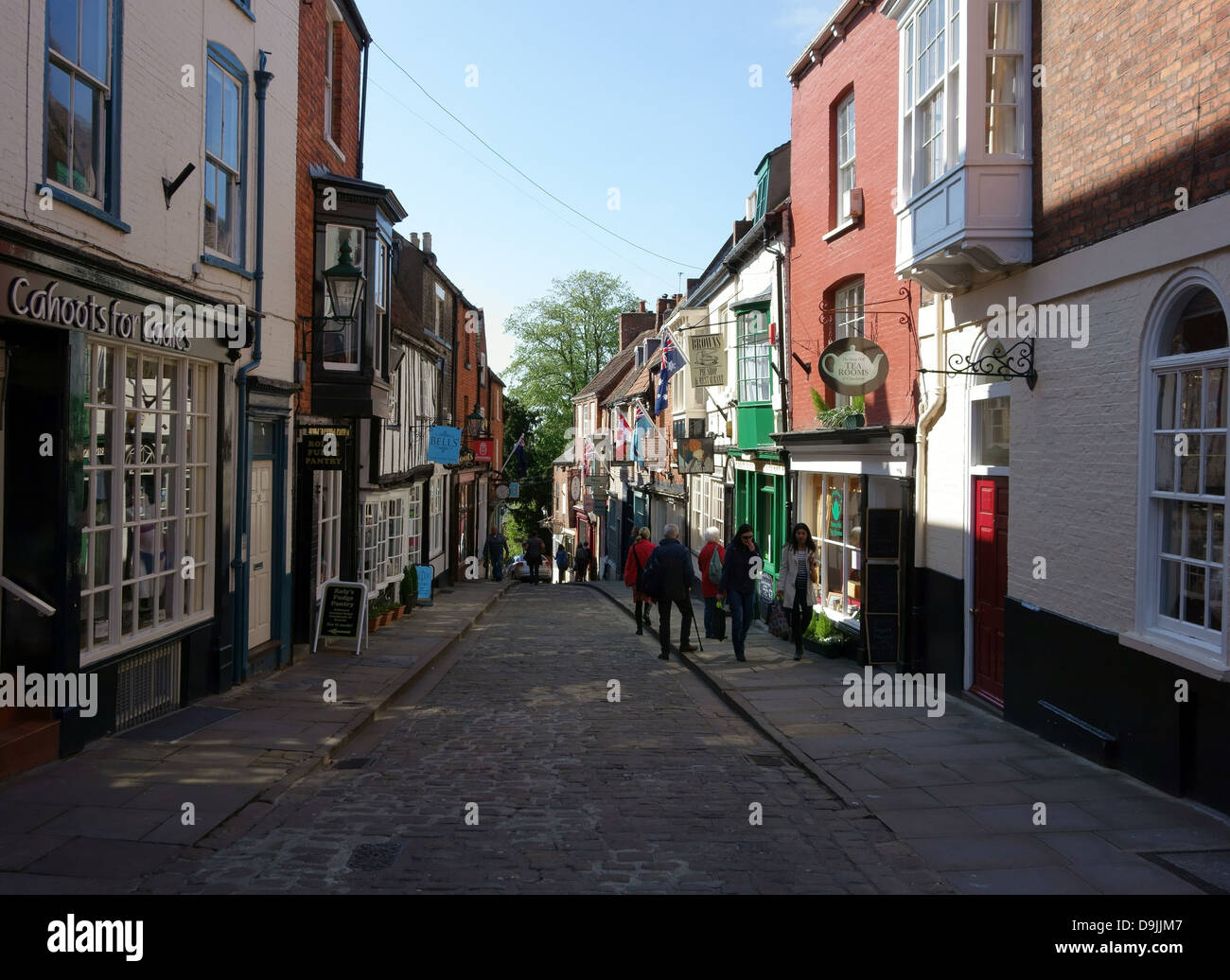 Steep Hill, Lincoln, England Stock Photo - Alamy