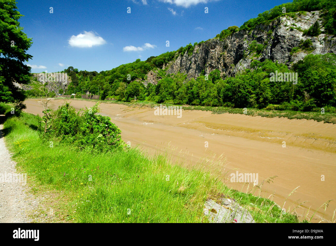 avon gorge and river avon from footpath/cycle path bristol, england ...
