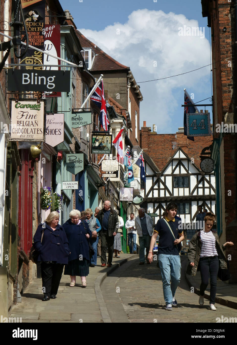 Bailgate, Lincoln, England Stock Photo - Alamy