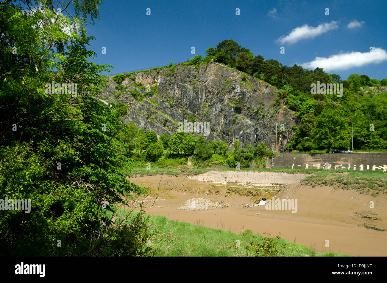 avon gorge and river avon from footpath/cycle path bristol, england ...