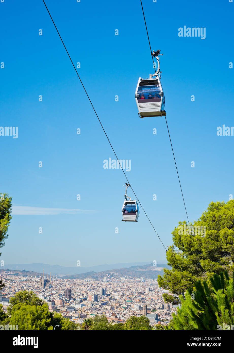 Barcelona cablecar hi-res stock photography and images - Alamy
