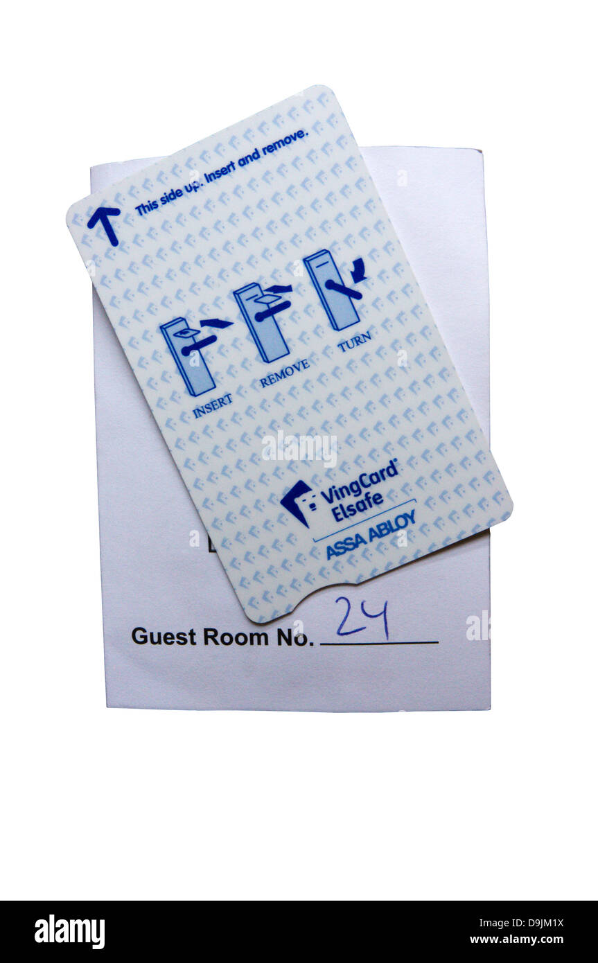 Key card hotel room Cut Out Stock Images & Pictures - Alamy