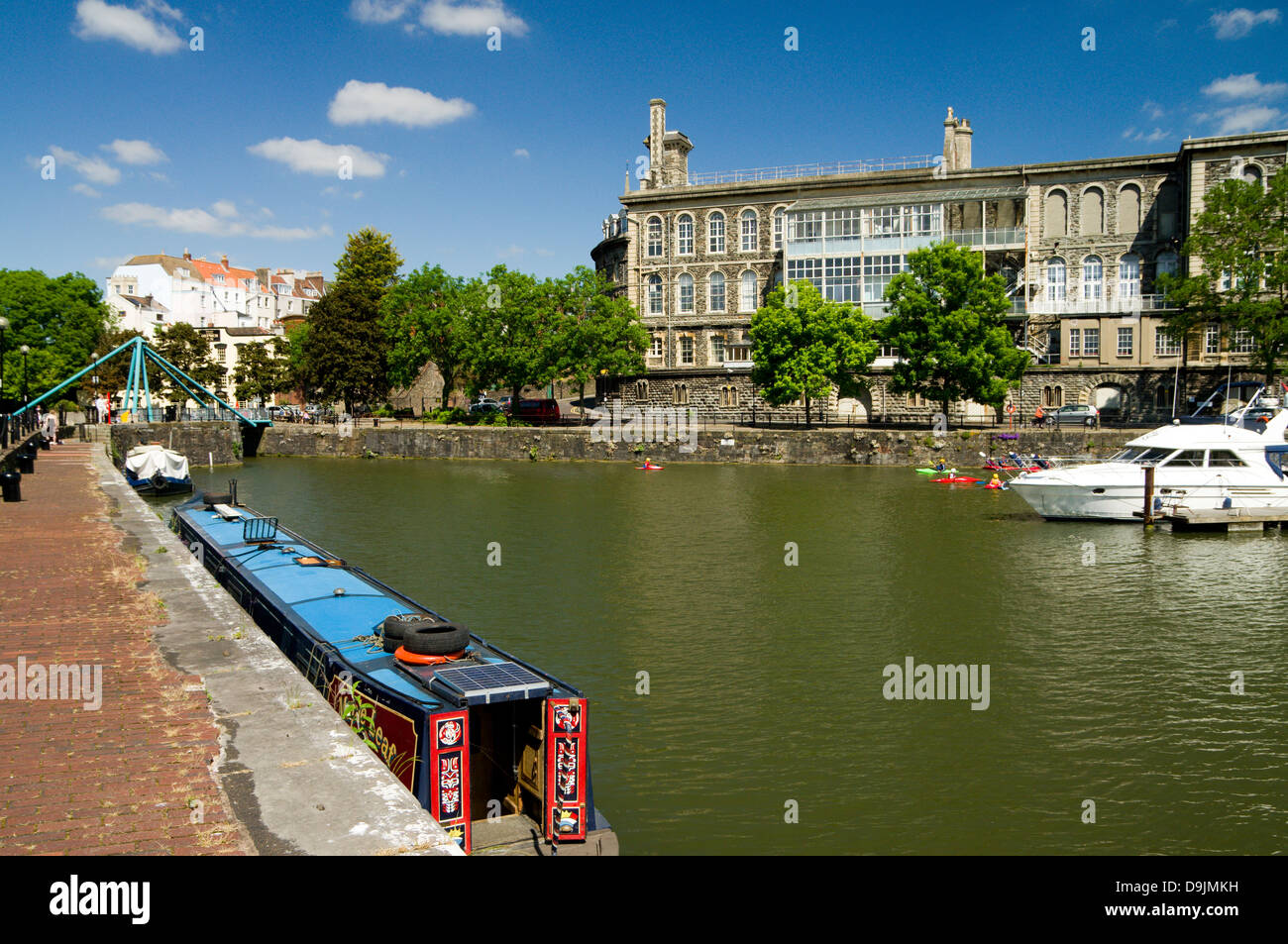 kayaks and barges, bathurst basin, bristol docks, england Stock Photo ...
