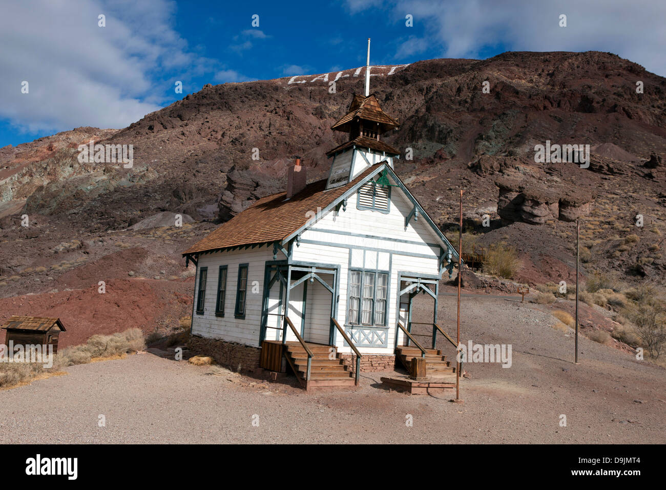 Historic one room school house, Calico Ghost Town, Calico, California ...