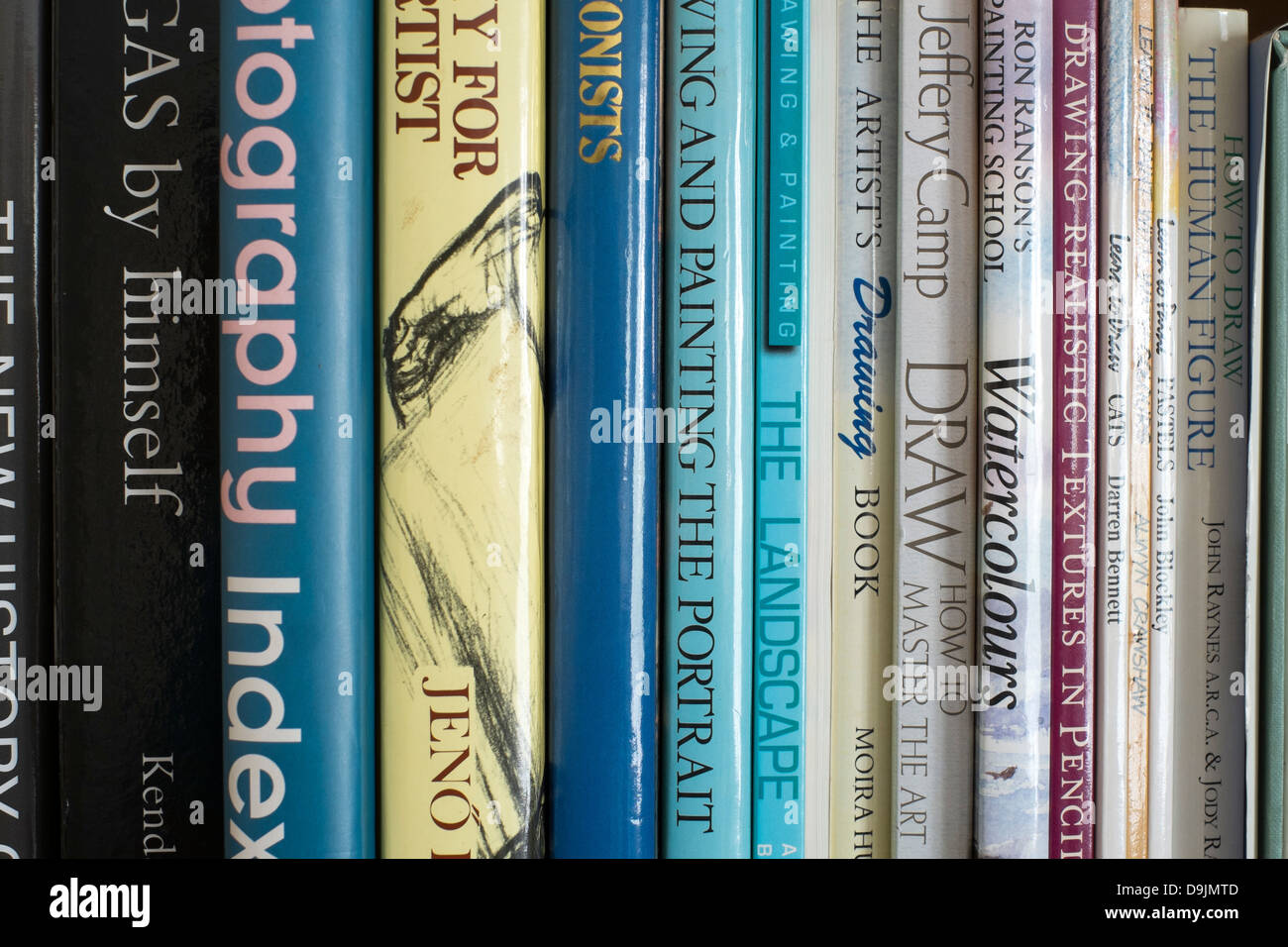 collection of art books Stock Photo - Alamy