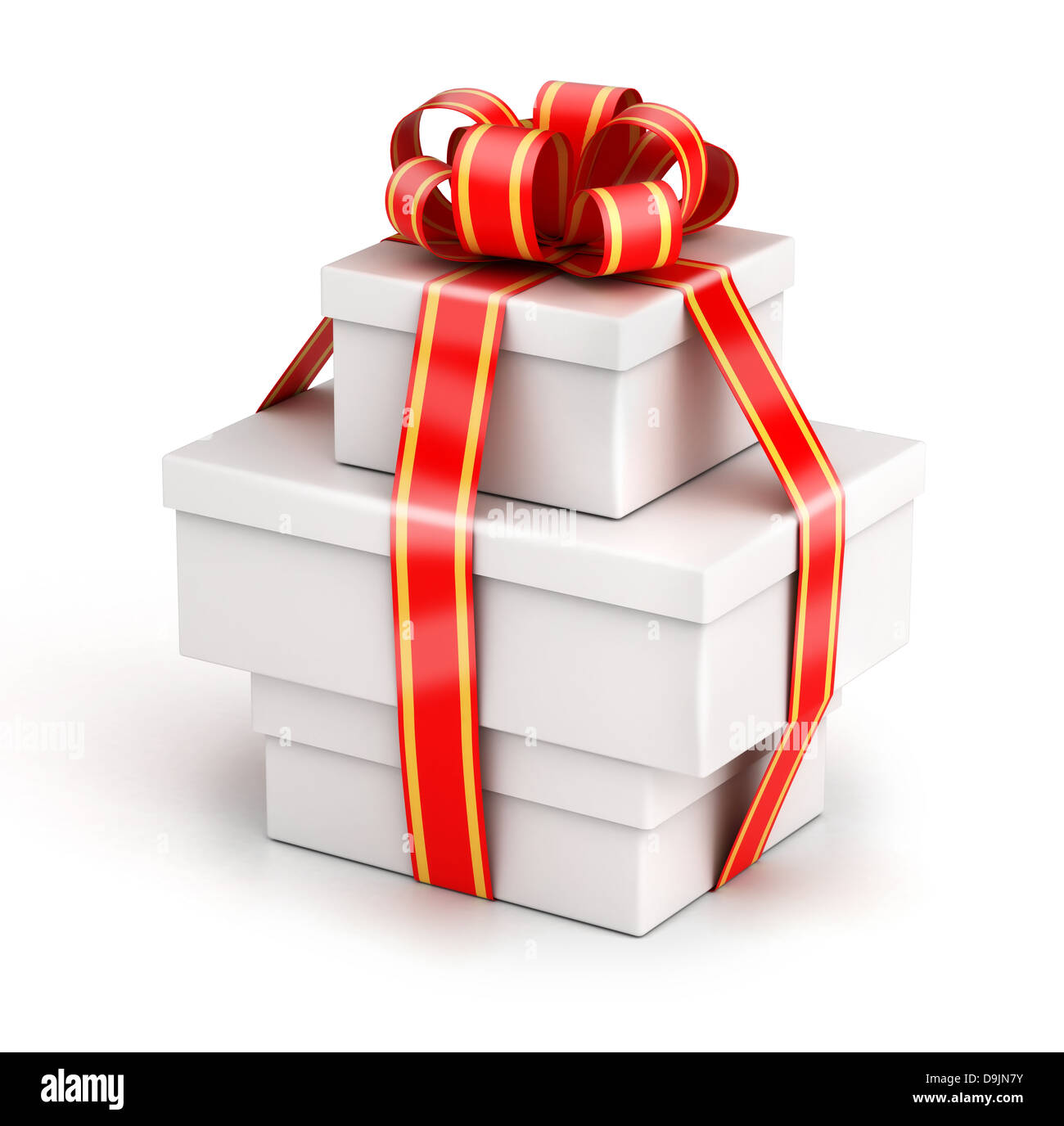 Bundle gift boxes Stock Photo - Alamy