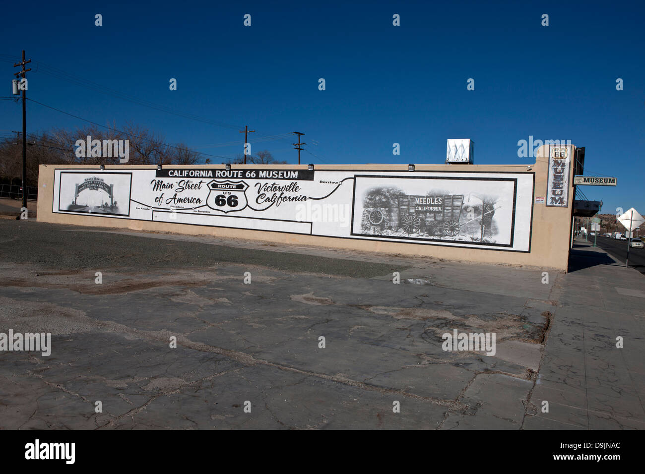 Exterior of the Route 66 Museum, Victorville, California, United States ...