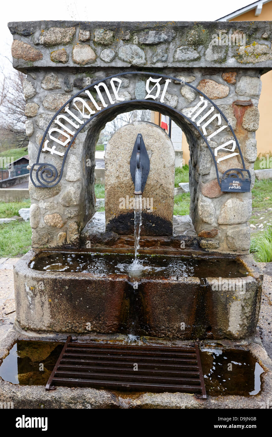 Fontaine St Michel Non Drinking Water Fountain Mont louis Pyrenees Fontaine St Michel Non Drinking Water Fountain Mont louis Pyrenees