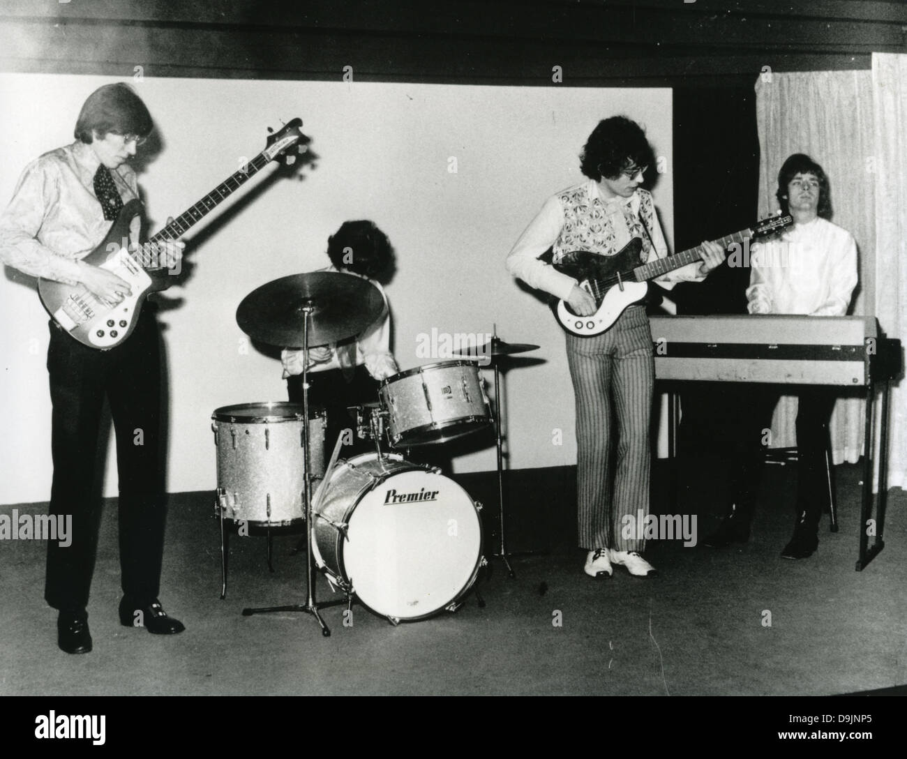 PINK FLOYD UK rock group about 1966 from l: Roger Waters, Nick Mason ...