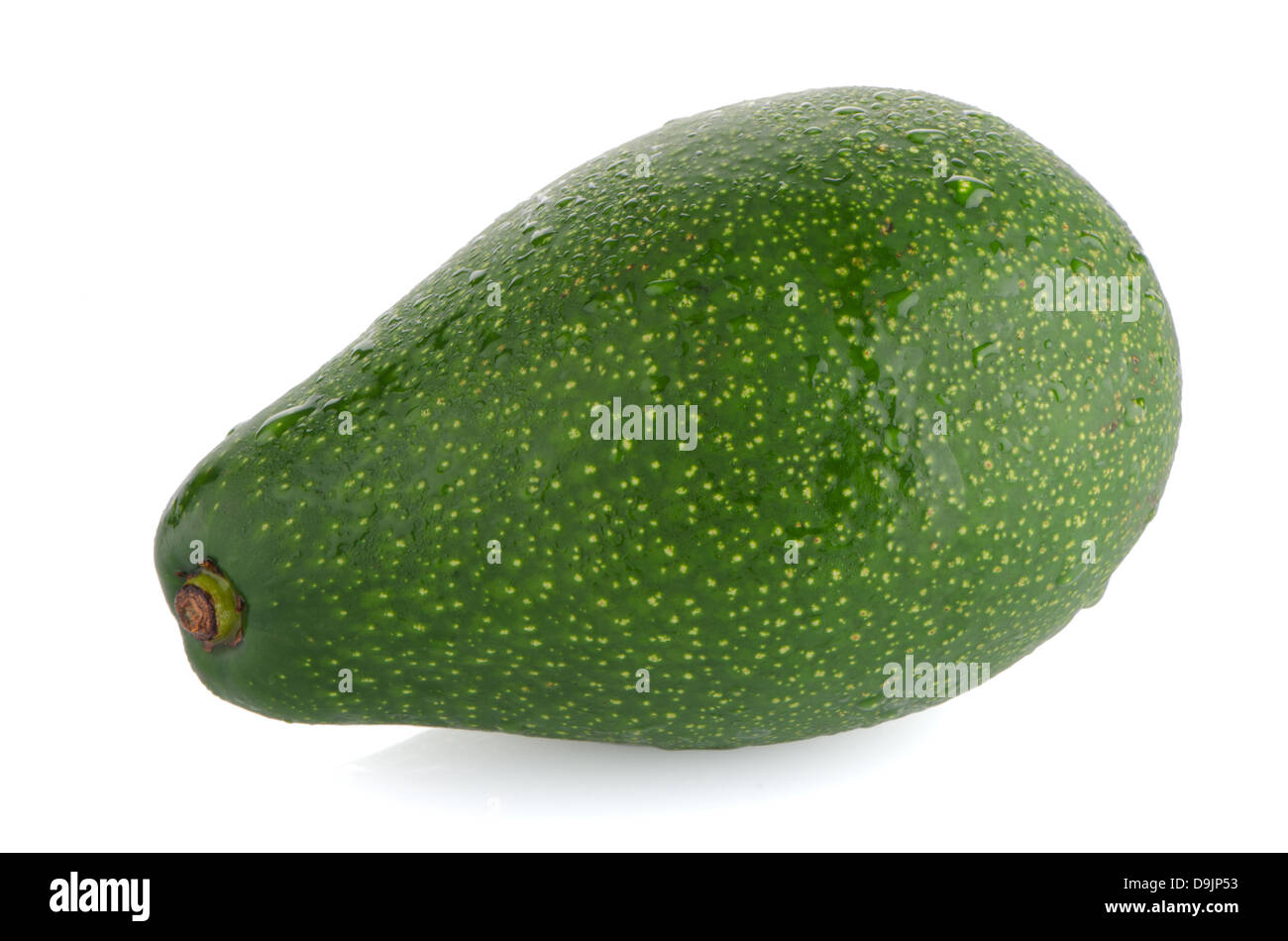 Avocado fruit on white reflective background Stock Photo - Alamy
