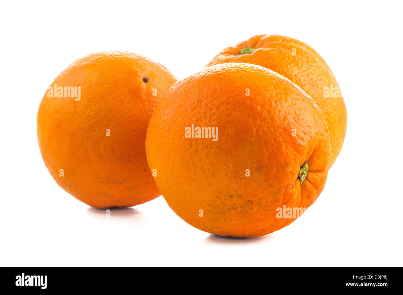 Fresh ripe oranges isolated on white background Stock Photo - Alamy