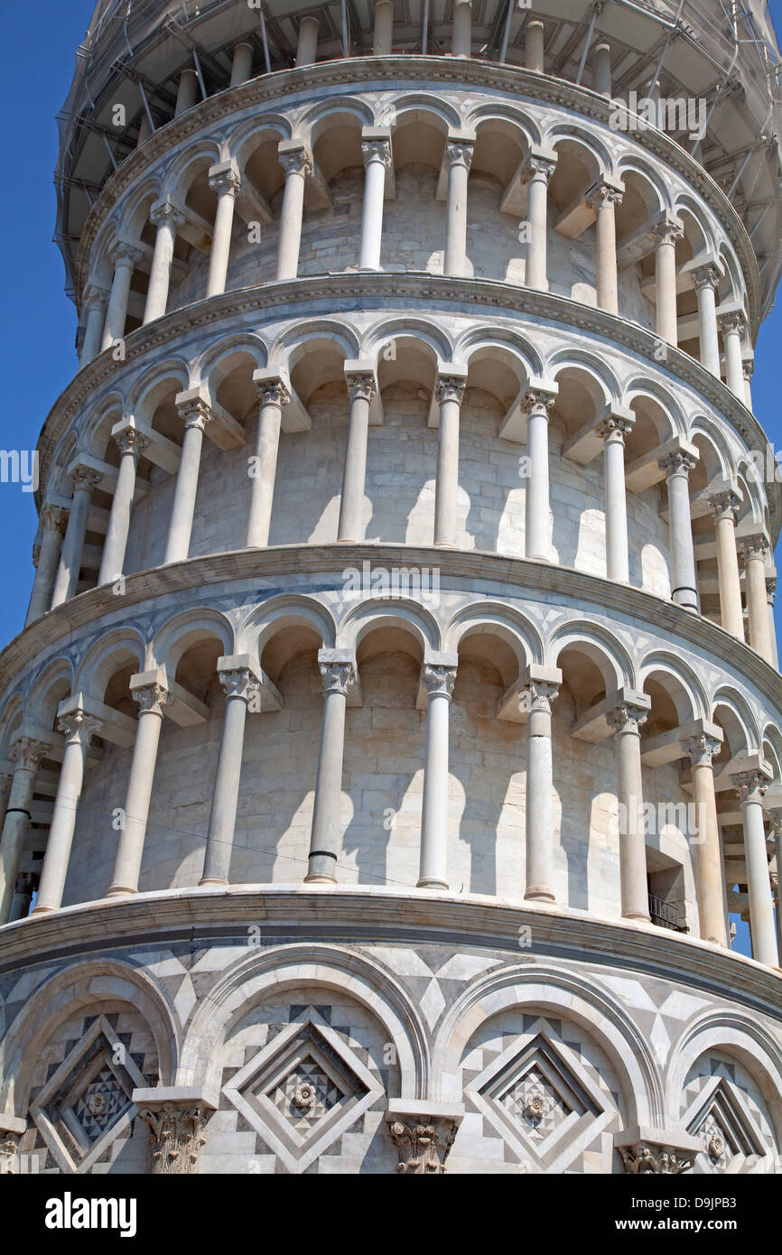 Details of Leaning tower of Pisa, Tuscany, Italy Stock Photo - Alamy