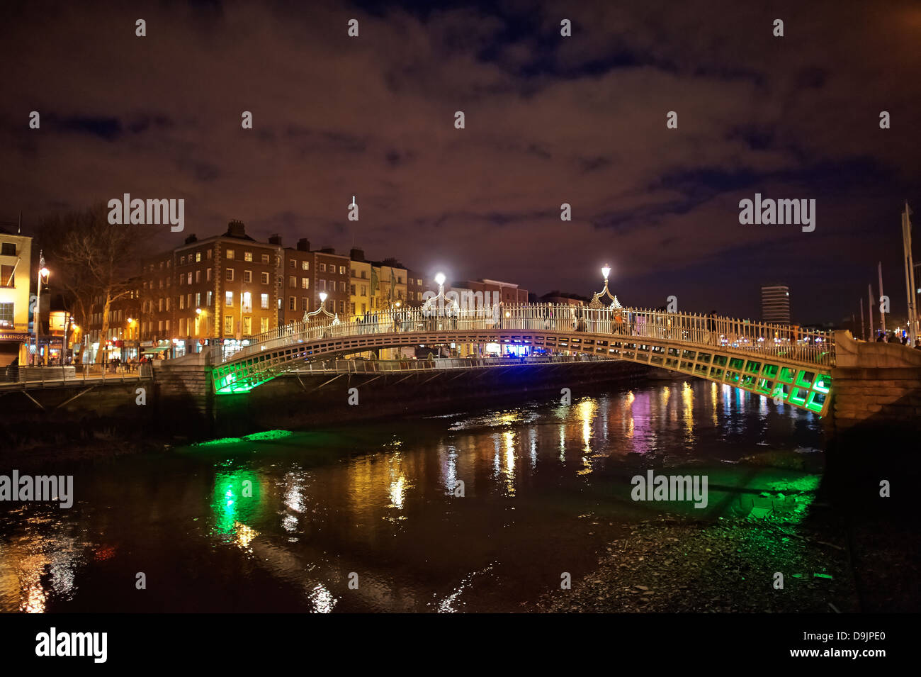 Halfpenny bridge view hi-res stock photography and images - Alamy