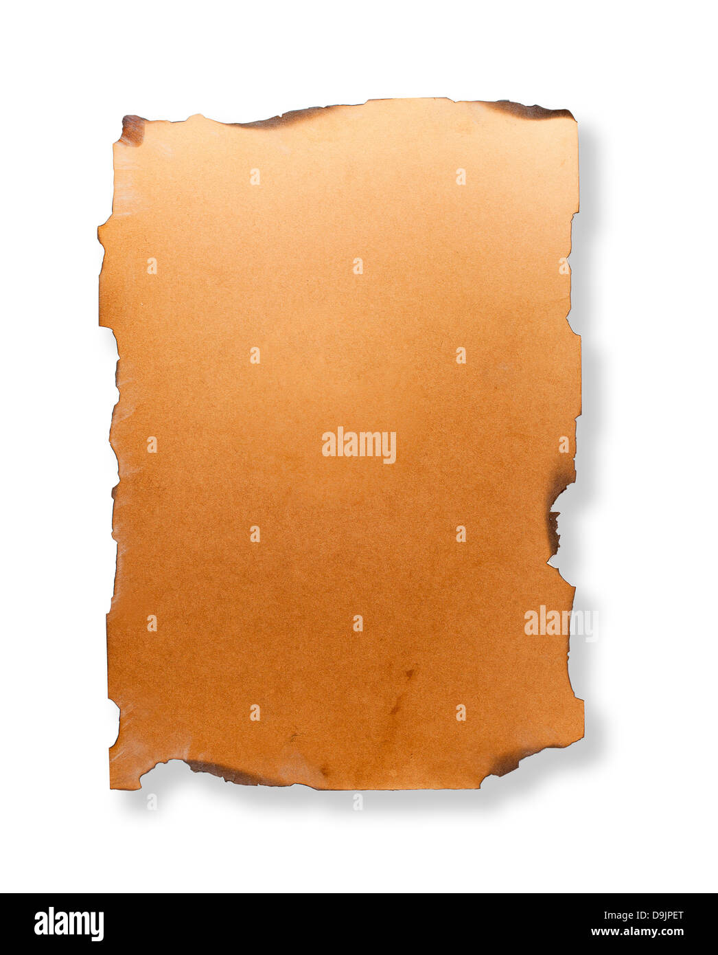 old paper sheet isolation on withe Stock Photo - Alamy
