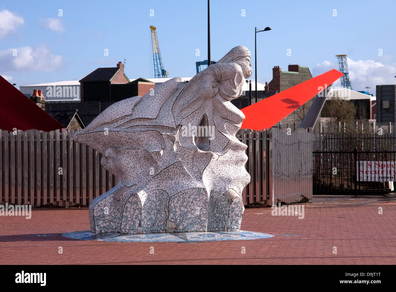 The Captain Scott Memorial, Antarctic "100", Cardiff Bay Stock Photo ...