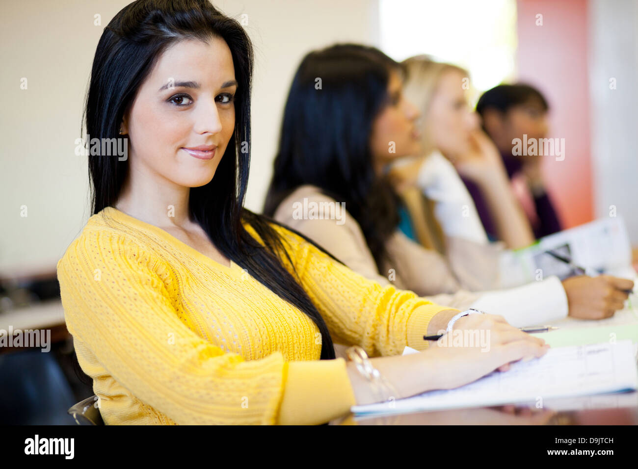group of university students sitting in classroom Stock Photo - Alamy