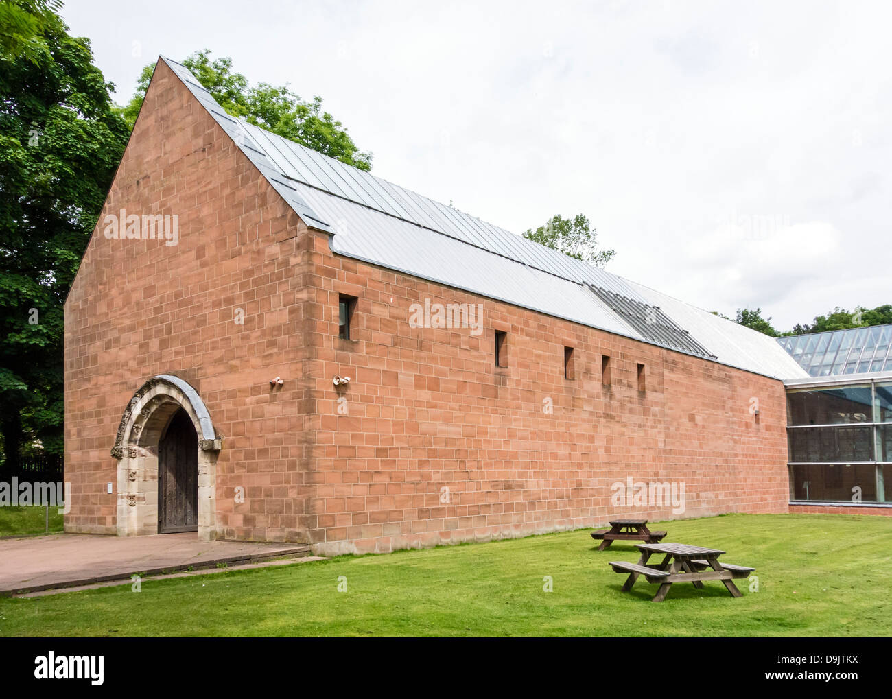 The Burrell Collection building in Pollok Country Park Glasgow Scotland ...