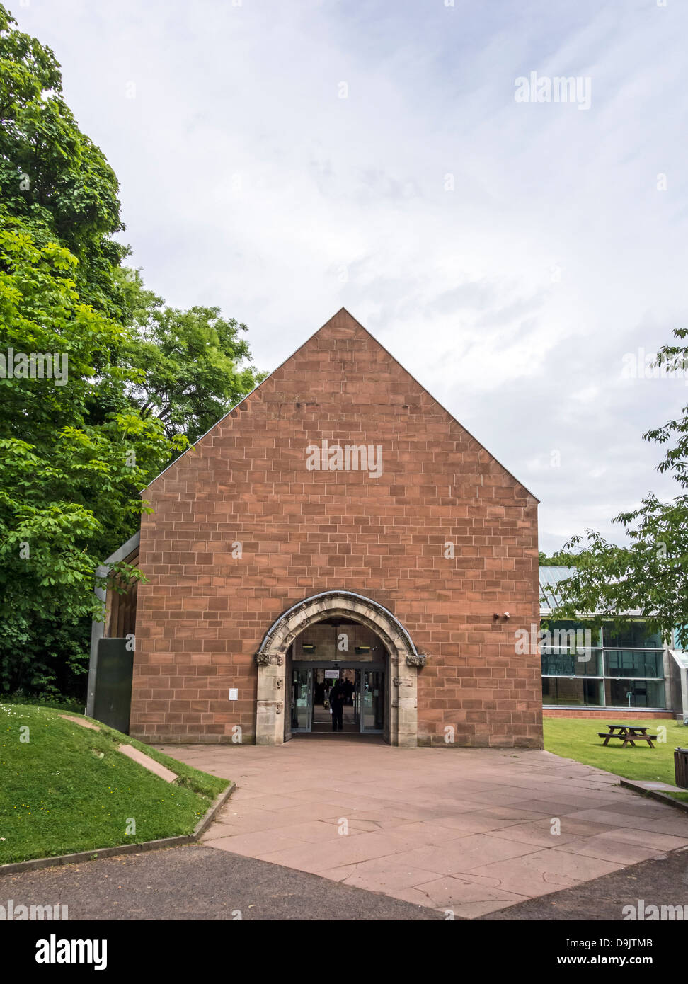 The Burrell Collection building in Pollok Country Park Glasgow Scotland ...