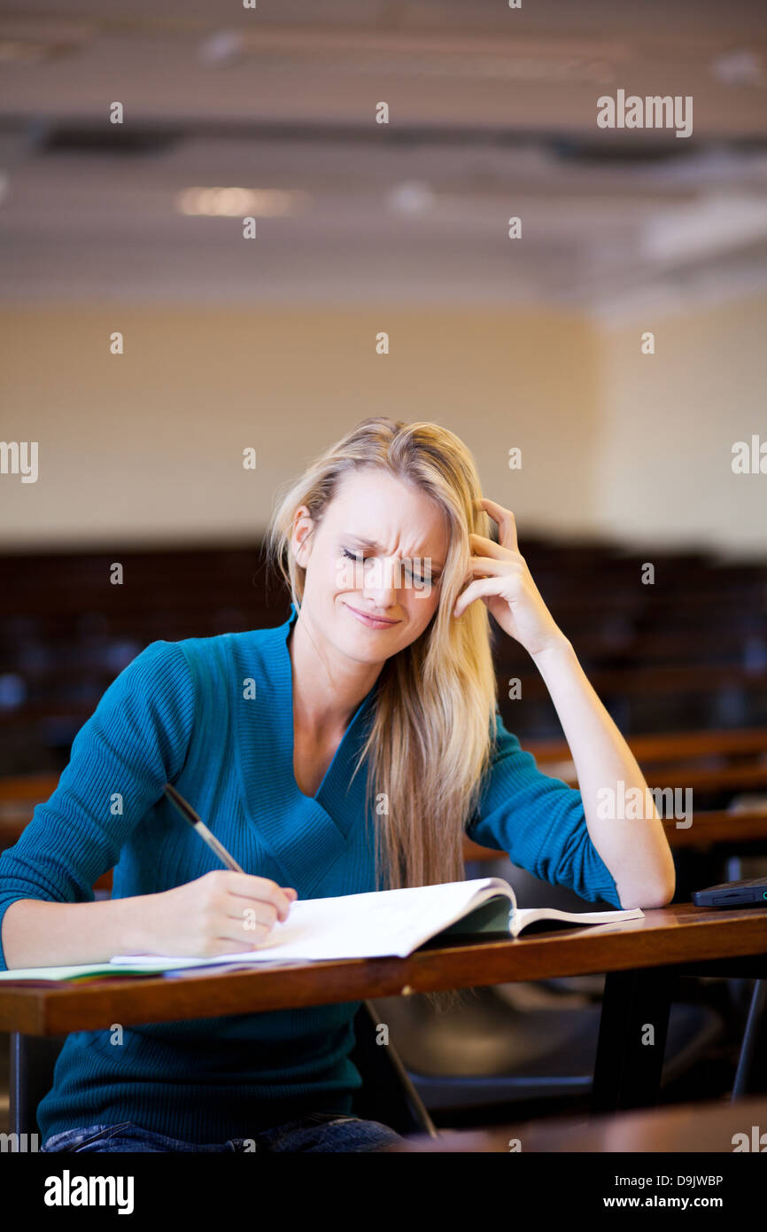 Unhappy College Student