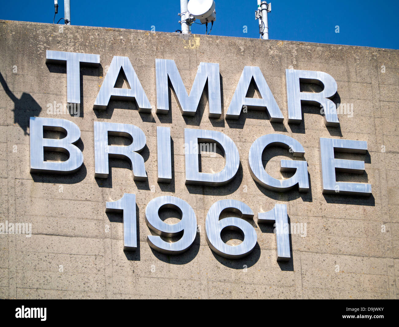 Tamar bridge 1961 sign hi-res stock photography and images - Alamy