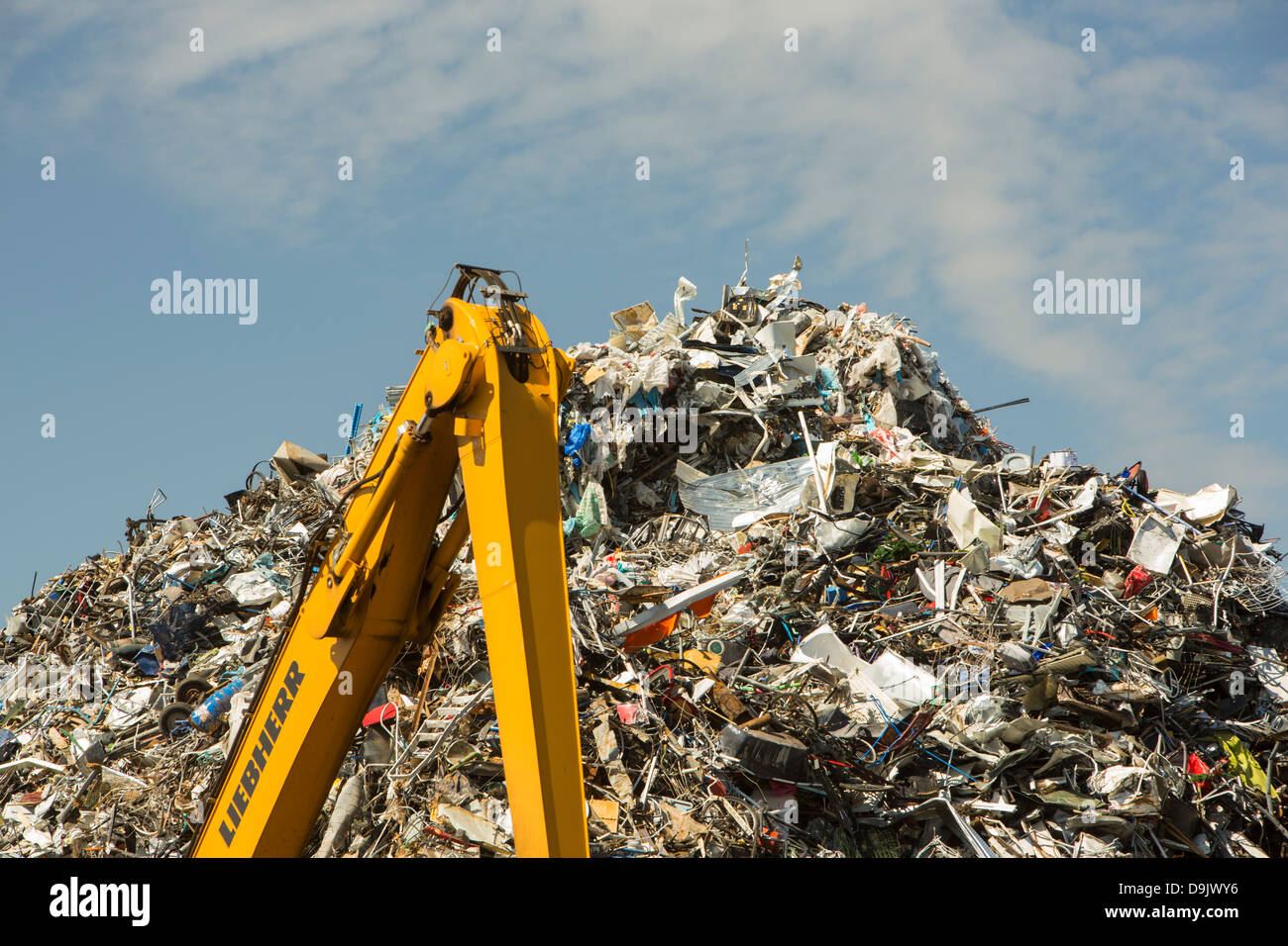 A scrap metal merchants on the docks in Amsterdam, Netherlands Stock ...