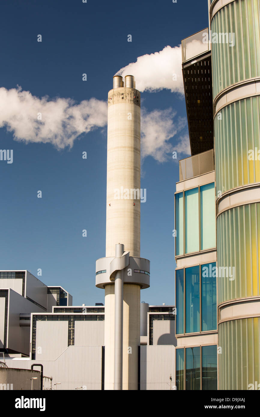 Emissions from a Waternet plant in Amsterdam that turns the cities ...
