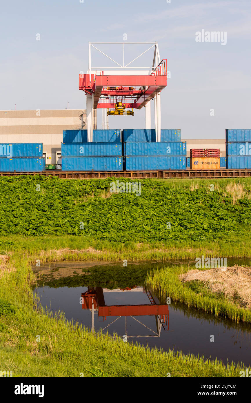 A container port in Amsterdam, Netherlands Stock Photo - Alamy