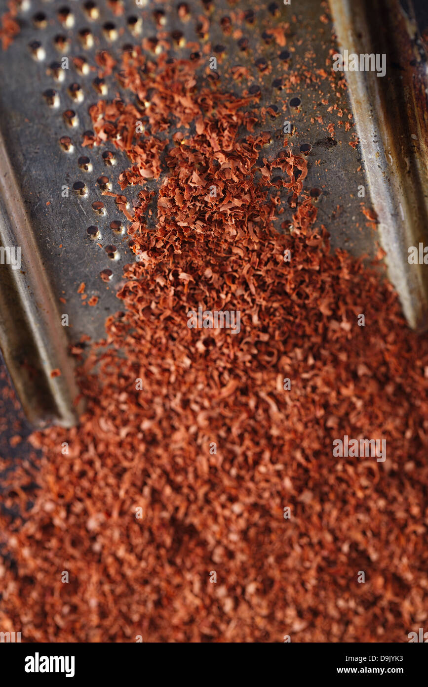 Fine grated chocolate background hi-res stock photography and images ...