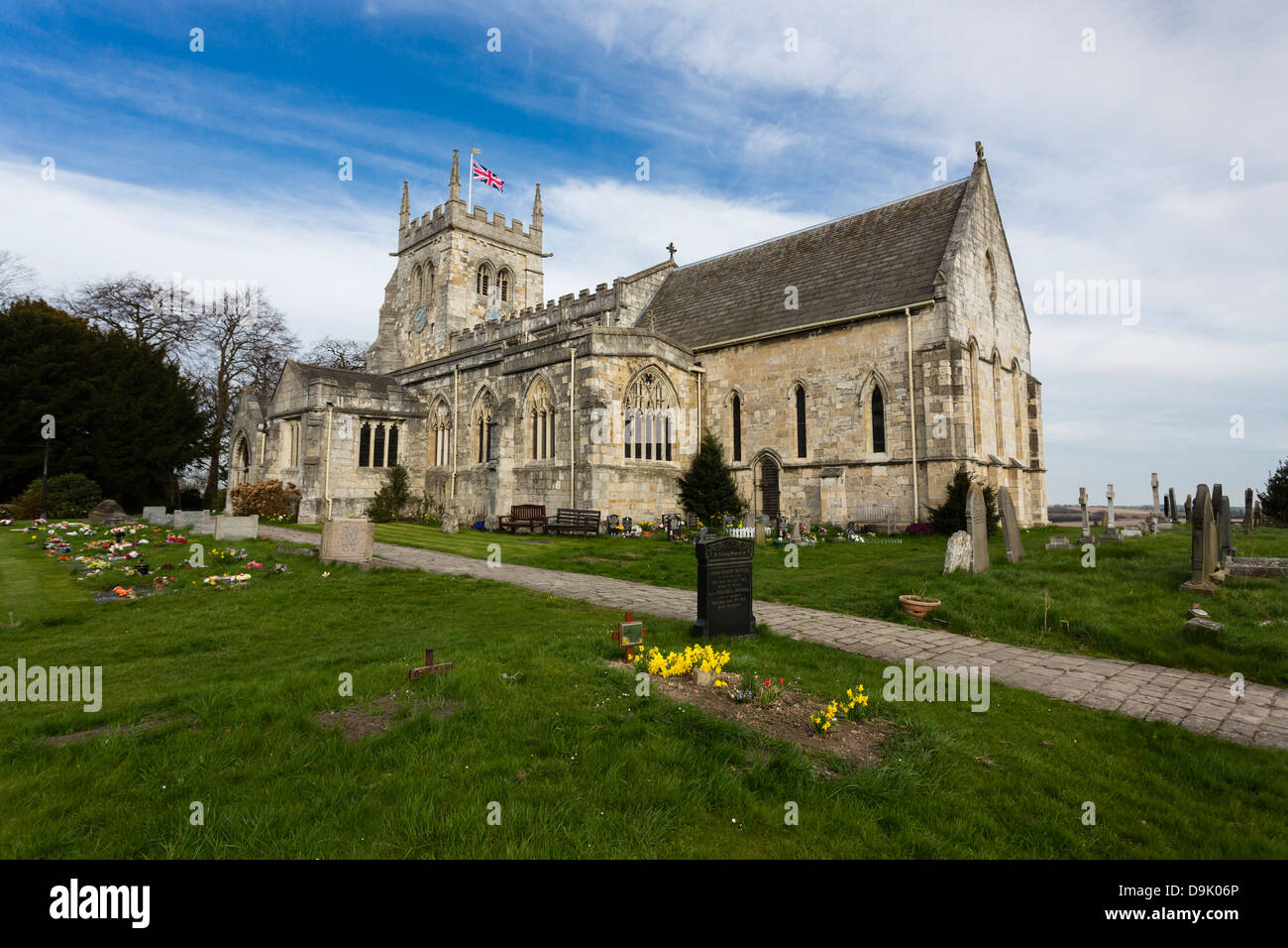 The Parish Church of All Saints Sherburn in Elmet. The church dates ...