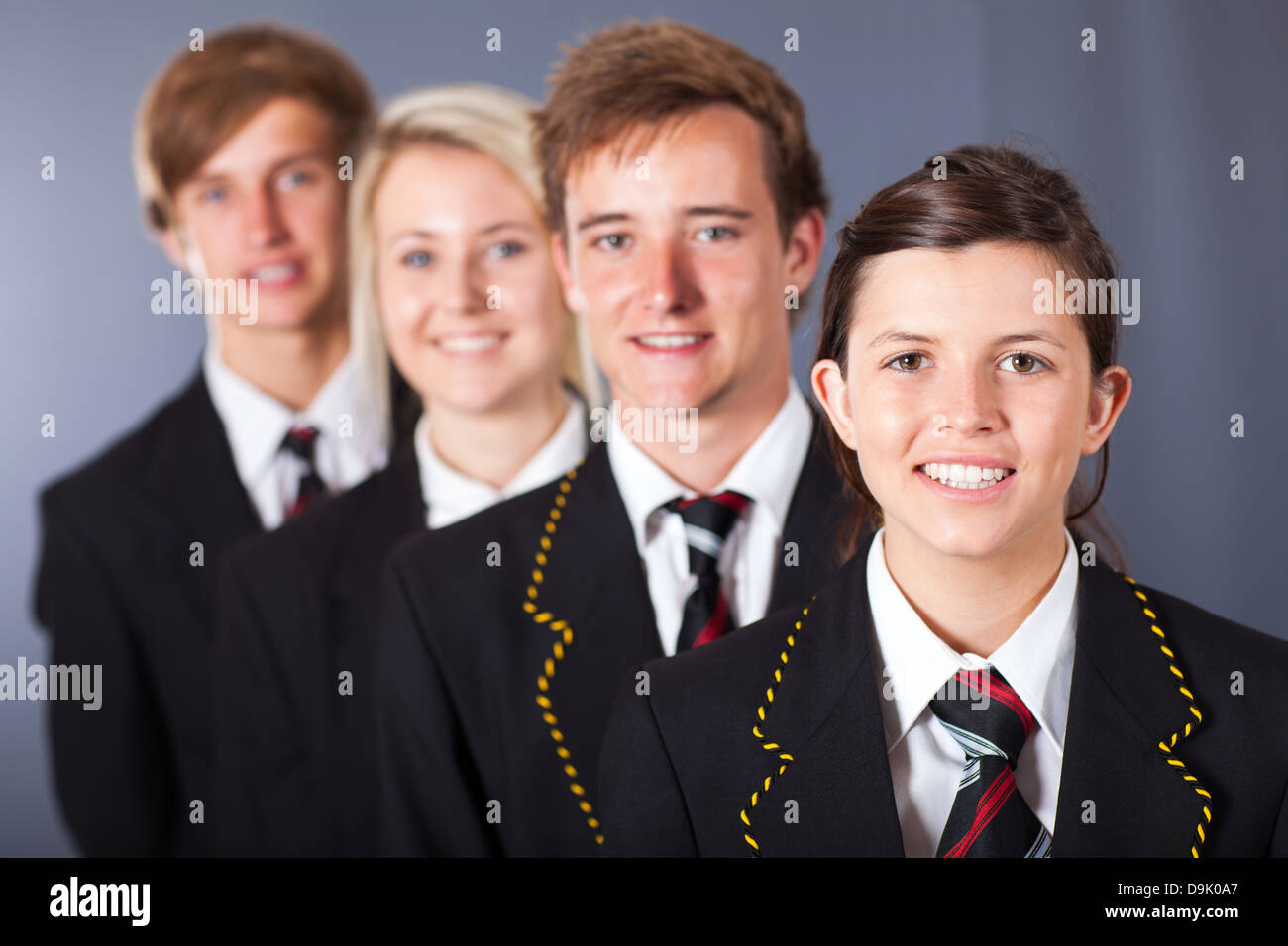 group of high school students portrait Stock Photo - Alamy