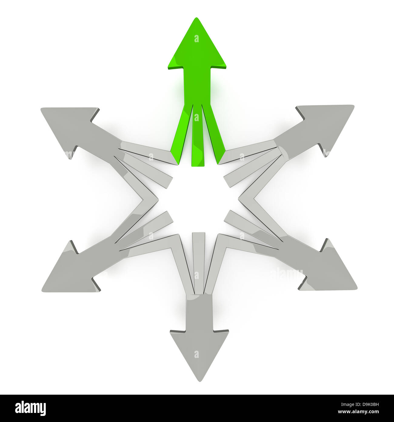 3D Arrows - Star - One Good Choice Stock Photo - Alamy