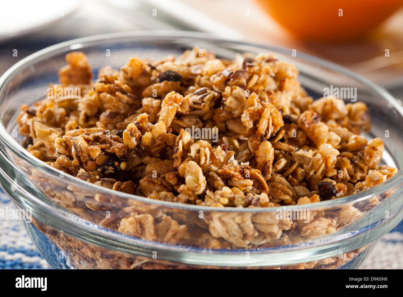 Organic Granola Cereal with oats, flax, almond, and sunflower seeds ...