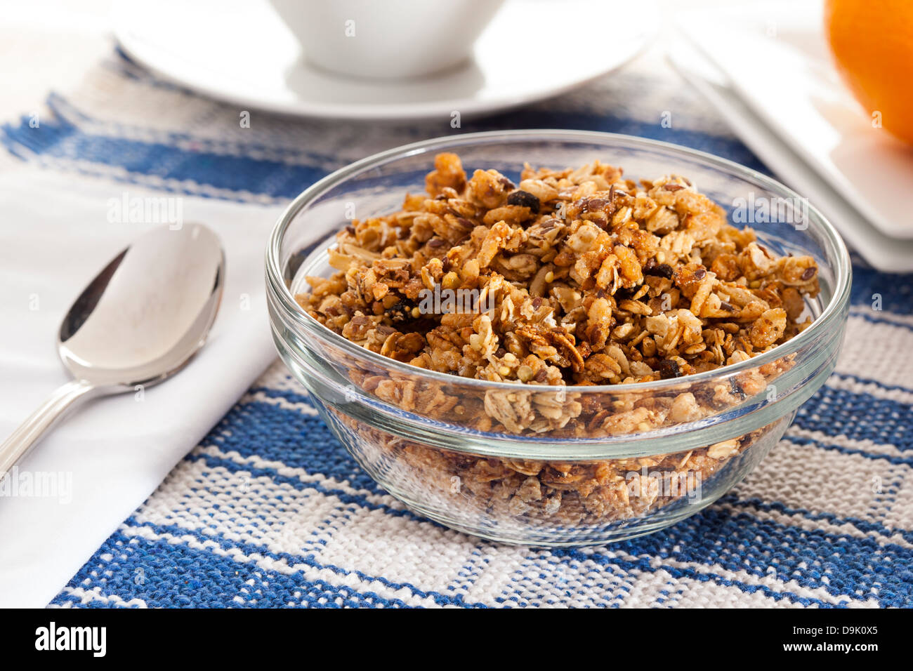 Organic Granola Cereal with oats, flax, almond, and sunflower seeds ...