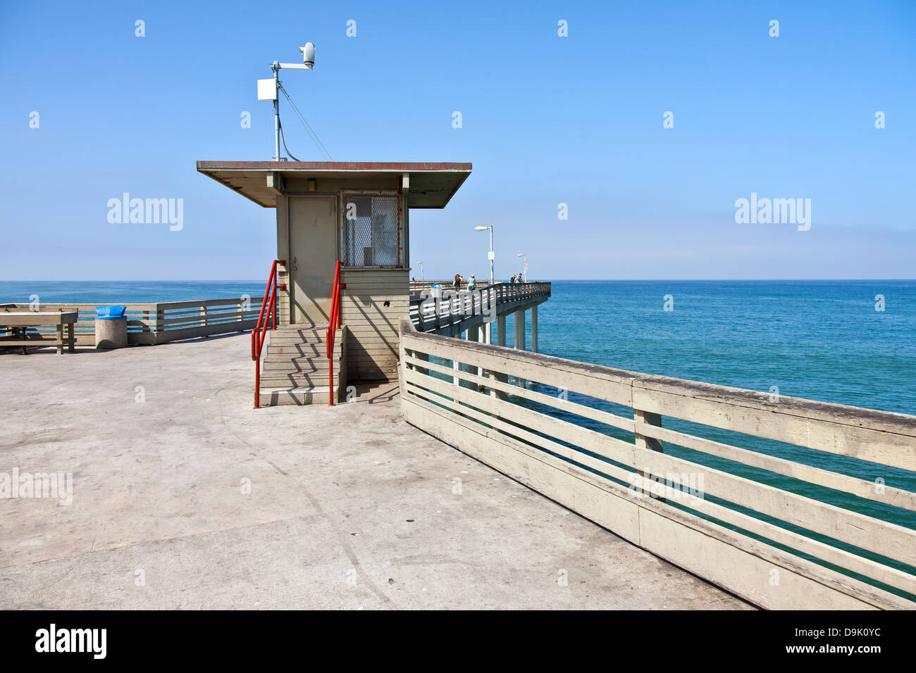 Boardwalk pier with an ocean view in Point Loma California Stock Photo ...