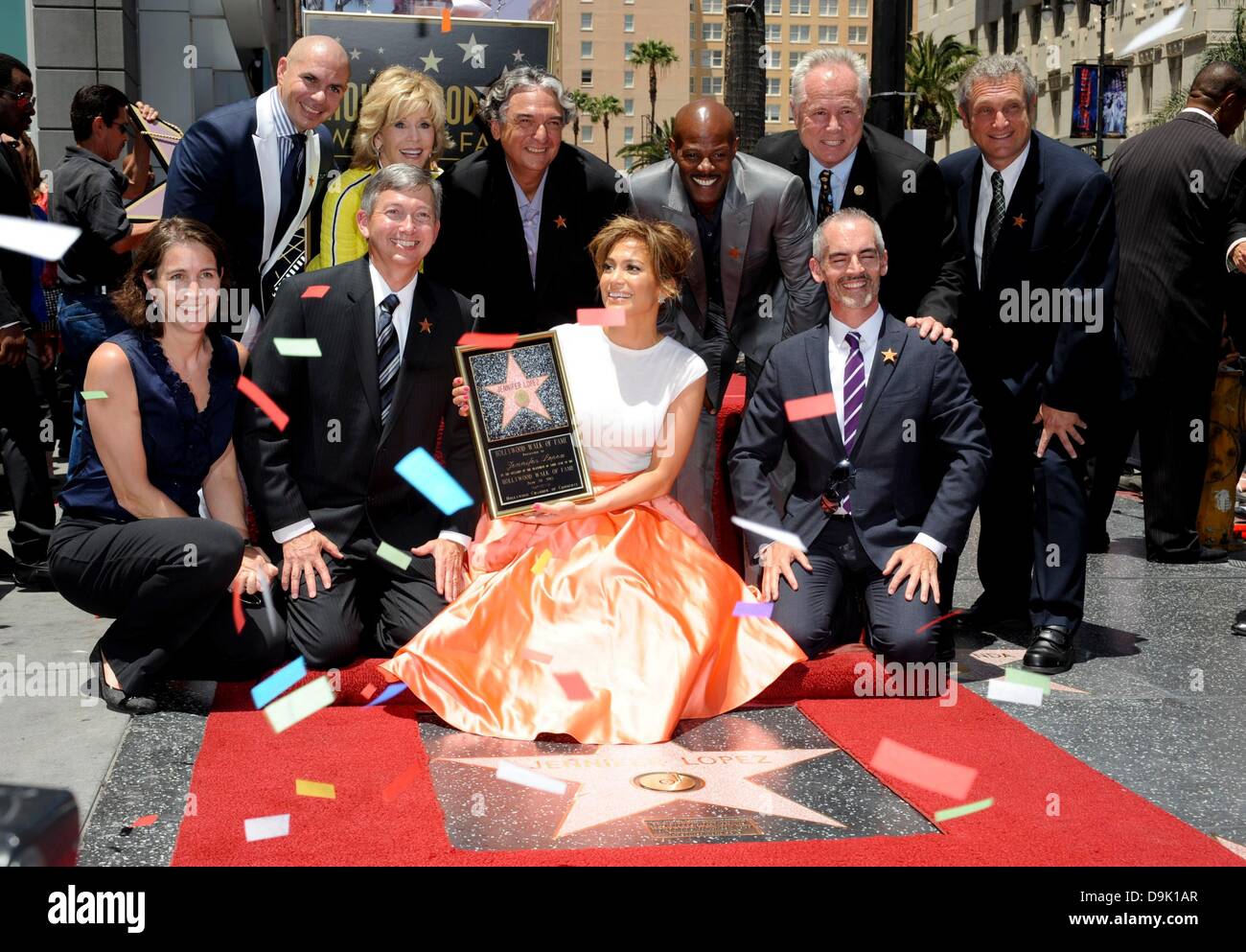Los Angeles, CA., USA. 20th June, 2013. Jennifer Lopez, Pitbull, Jane ...