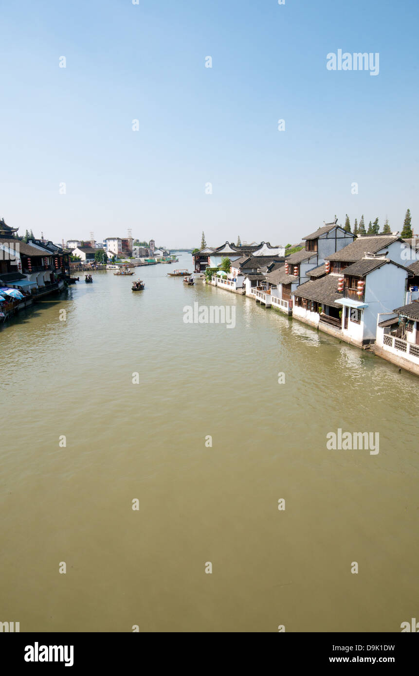 Chinese river town in shanghai Stock Photo - Alamy