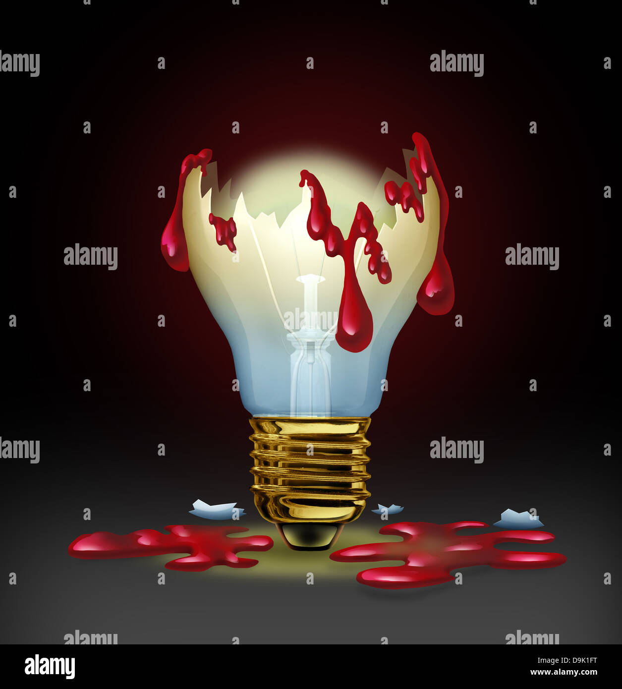 Blood on a broken glass hi-res stock photography and images - Alamy