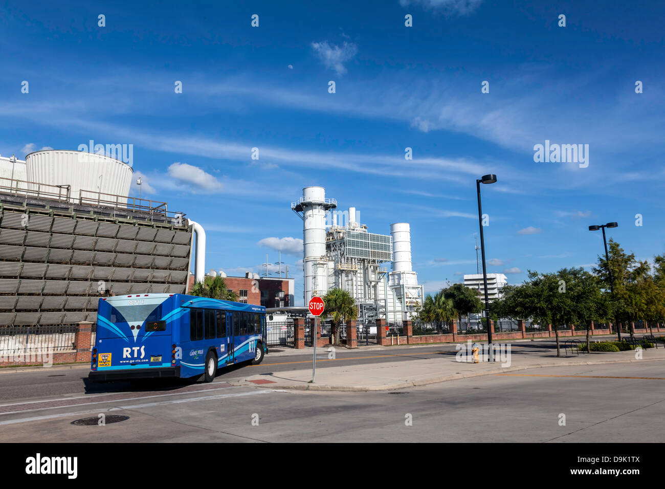 RTS city bus departs the main bus terminal with the GRU Gainesville ...