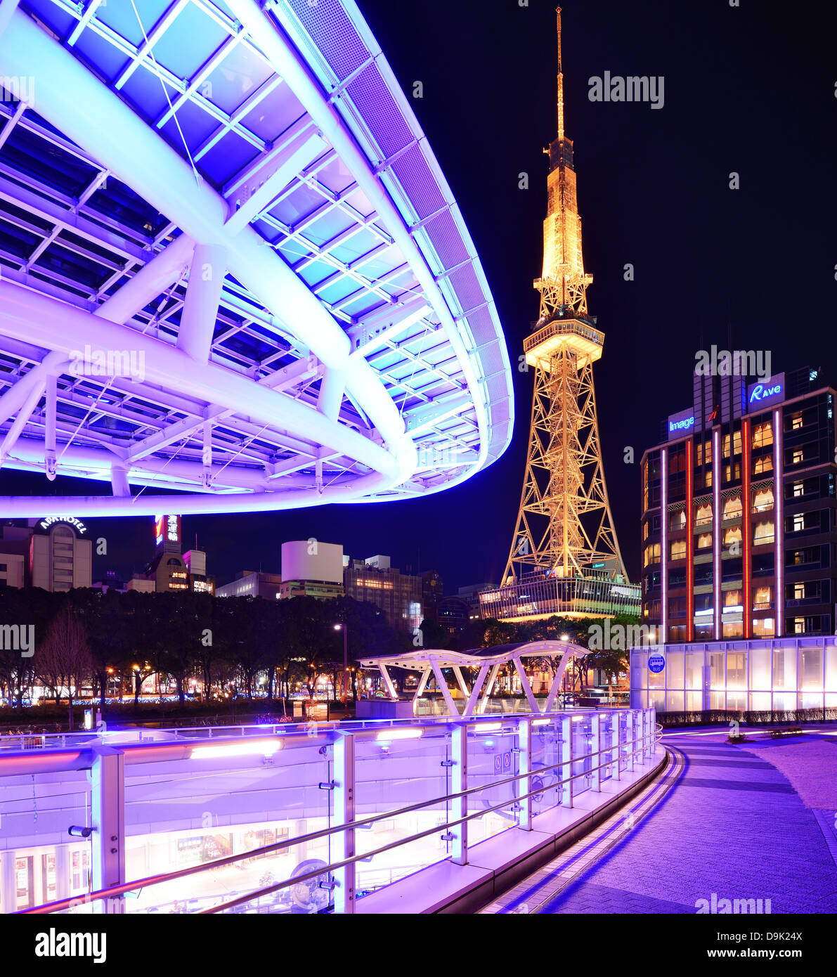Nagoya, Japan at Oasis 21 and TV Tower Stock Photo - Alamy