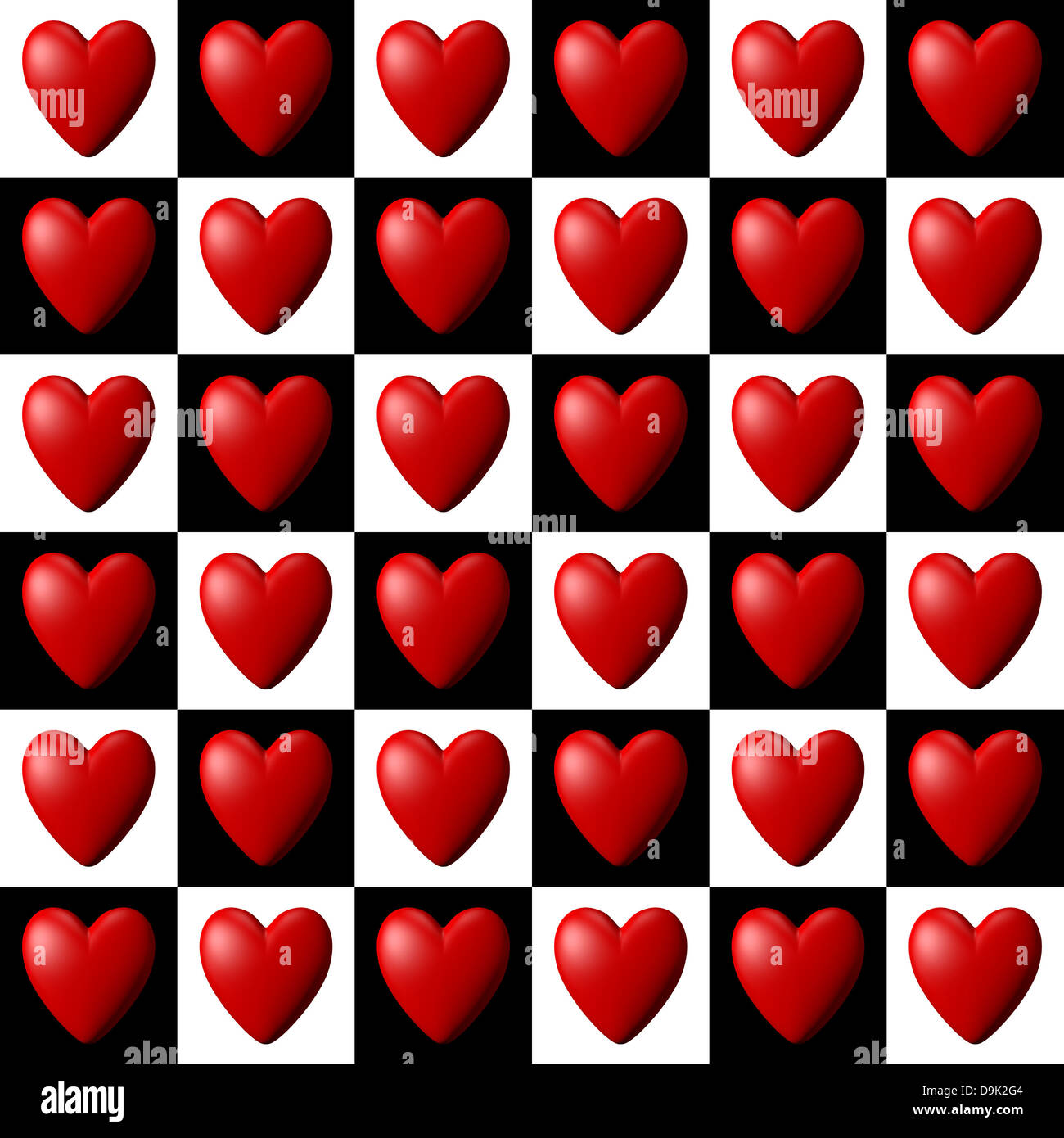 Checkerboard heart hi-res stock photography and images - Alamy