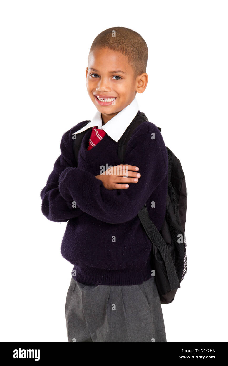 half length portrait of young elementary pupil Stock Photo - Alamy