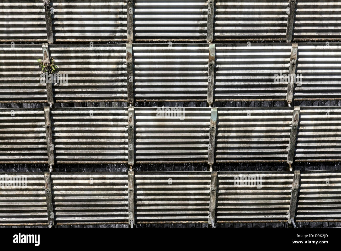 Cooling tower detail at the GRU John R. Kelly Plant power generation ...