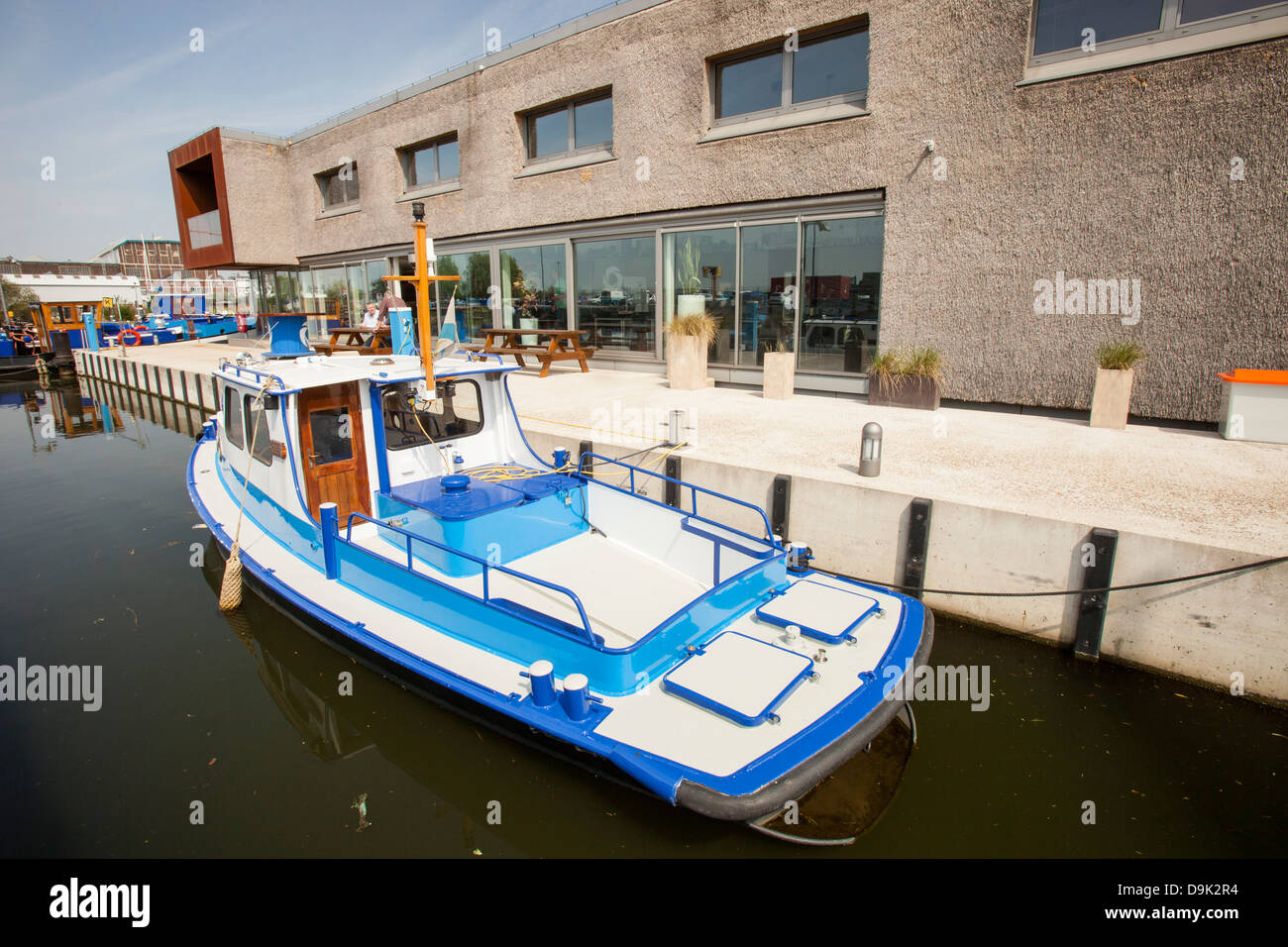 The floating offices of Waternet in Amsterdam, Netherlands Stock Photo ...