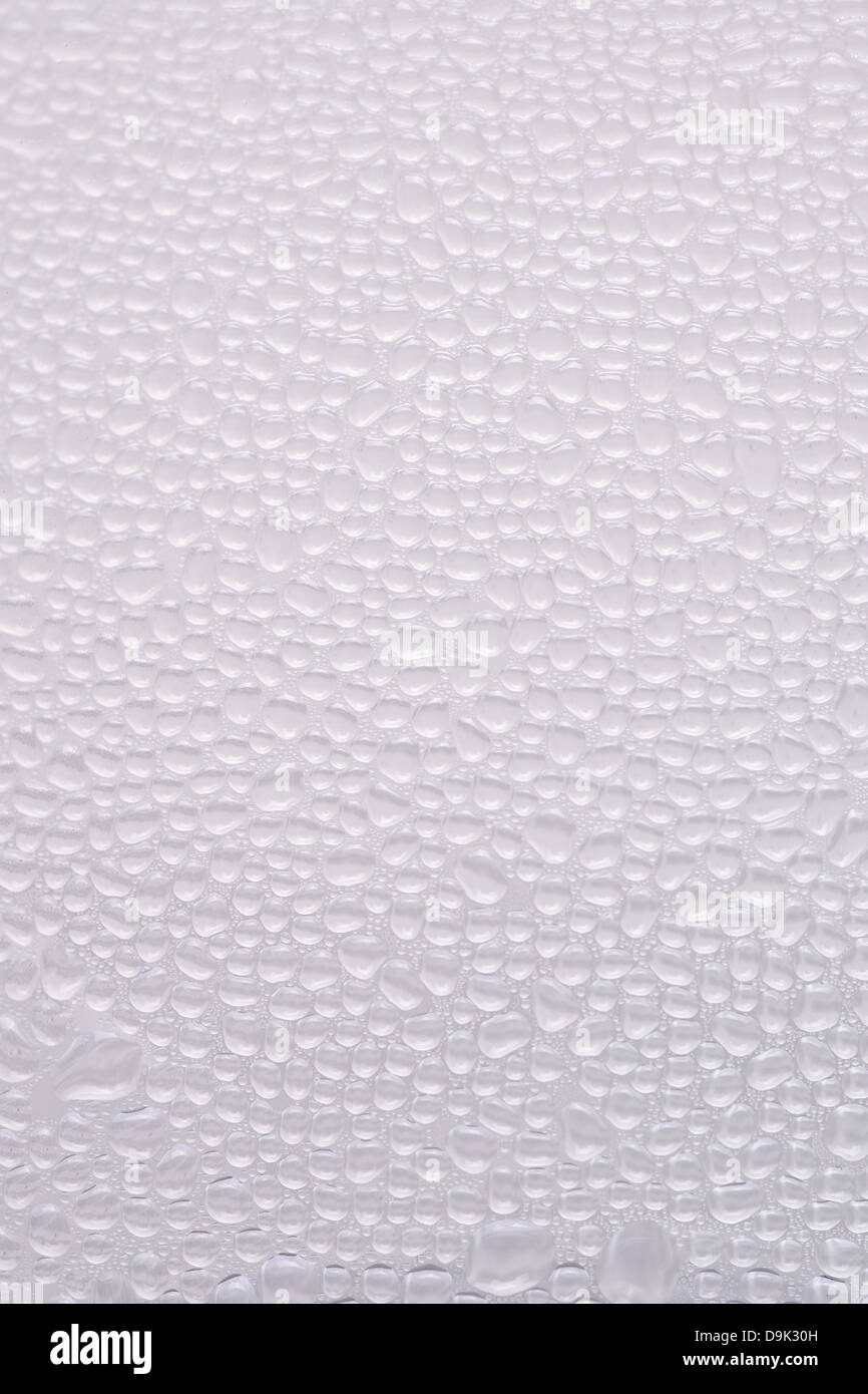 Water drops on white background Stock Photo - Alamy