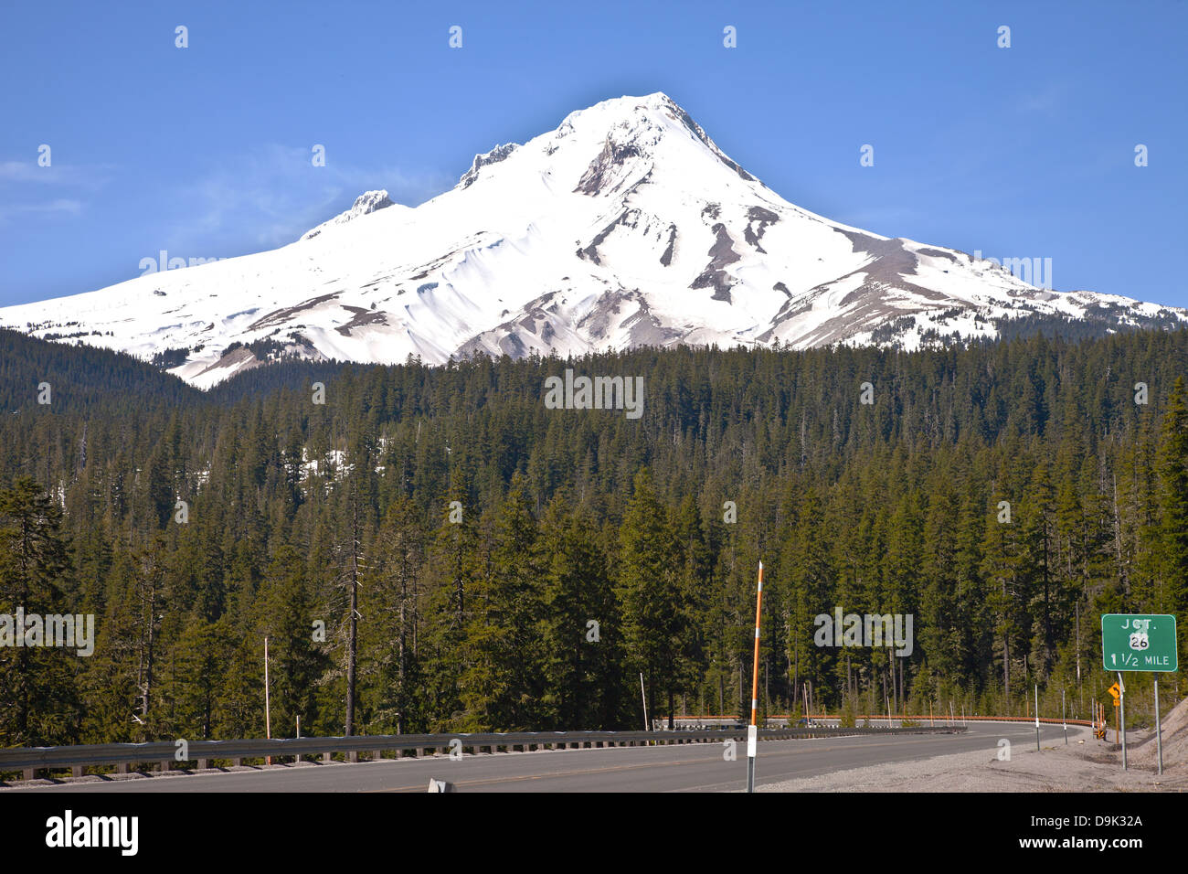 Mt. Hood and the surrounding forest near hwy. 26 Stock Photo - Alamy