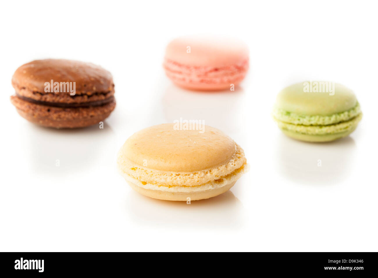 Gourmet Colored Macaroon Cookies with a cream filling Stock Photo - Alamy