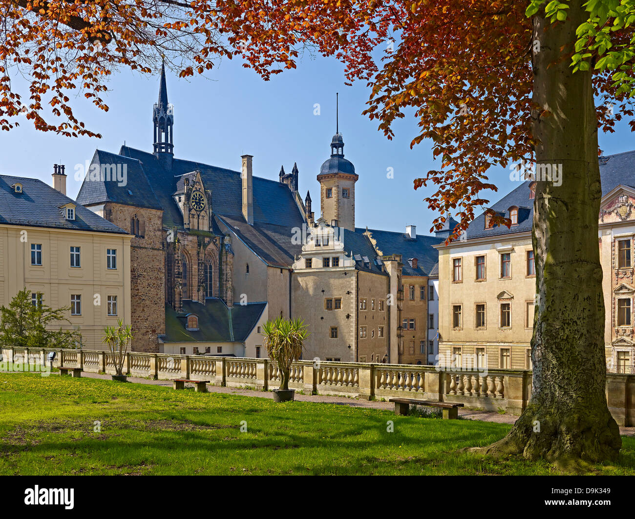 Abbey Church of St. George from Agnesgarten, Altenburg Castle ...