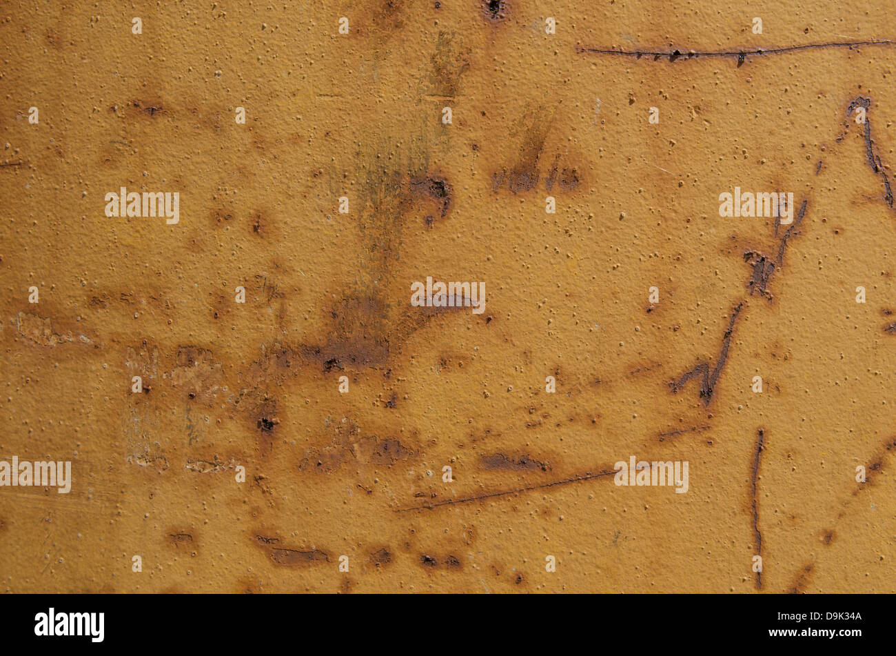 Rusty yellow metal grunge texture Stock Photo - Alamy